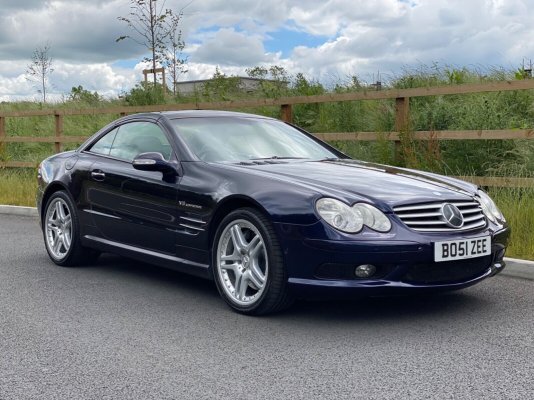 Chromaflair Blue SL55 AMG spotted on Ebay | Spotted on eBay! | MBClub ...