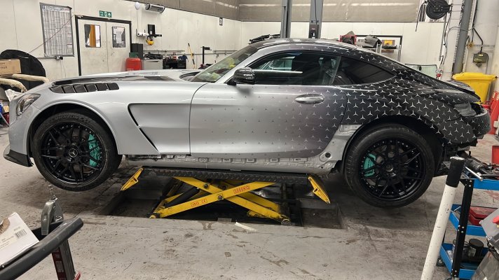 AMG GTS Edition One being converted to the AMG GT Black Series Project ...