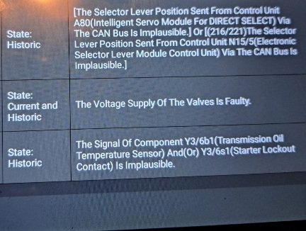 Can bus, selector lever or 13 pin plug? | Engine | MBClub UK - Bringing ...