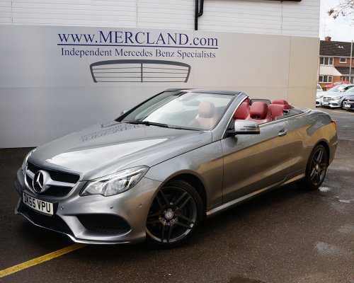 2015 (65) MERCEDES BENZ E220 BLUETEC AMG CONVERTIBLE DIESEL AUTO SILVER ...