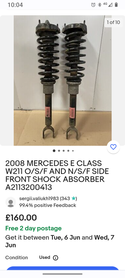 W211 e320cdi 07 plate how to check rear shocks | Wheels, Tyres, Brakes ...