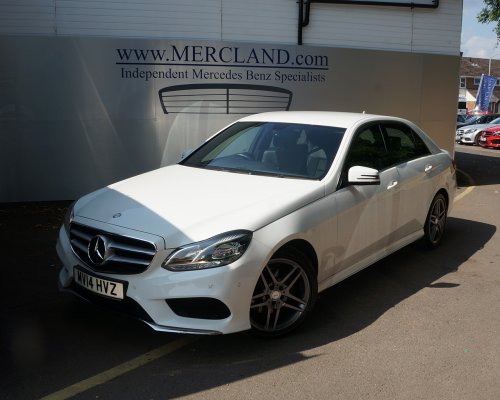 2014 (63) MERCEDES BENZ E220 CDI AMG SPORT SALOON DIESEL AUTO WHITE ...