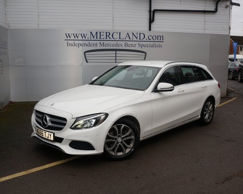 2016 (66) MERCEDES BENZ C220D SPORT ESTATE DIESEL AUTO WHITE ...