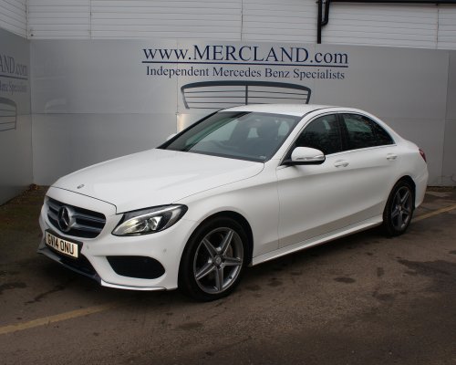 2014 (14) MERCEDES BENZ C250 BLUETEC AMG LINE SALOON DIESEL AUTO WHITE ...