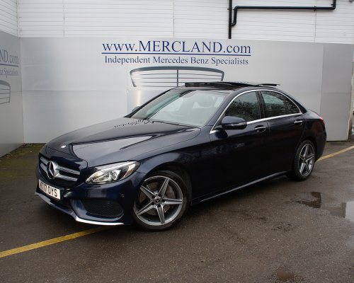 2017 (17) C250d AMG LINE PREMIUM PLUS SALOON DIESEL AUTO BLUE ...