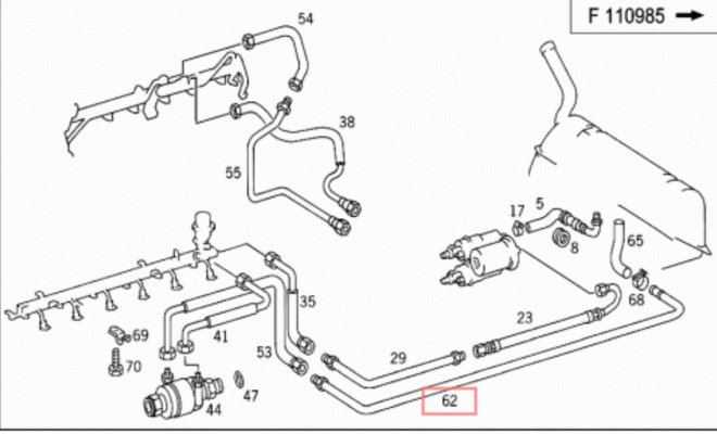 R129 fuel line replacements / source A1294701264 or get made up ...