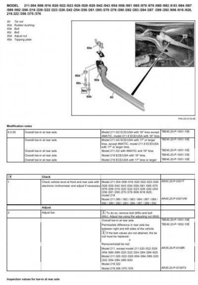 W211 Rear toe adjustment | Wheels, Tyres, Brakes & Suspension | MBClub ...