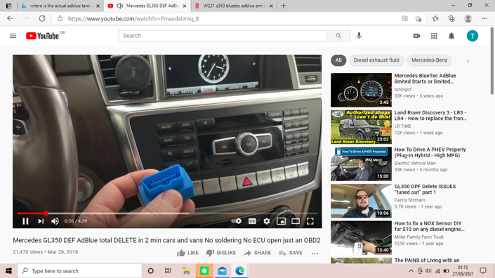 Nox sensor & adblue issues | Engine | MBClub UK - Bringing together ...